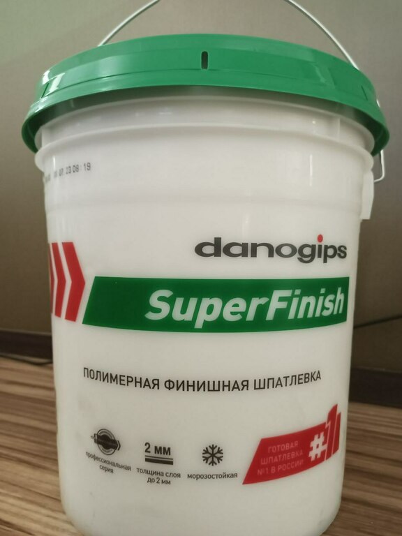 Шпатлевка Danogips SuperFinish универсальная 17 л/28 кг — купить в Петровиче в Санкт-Петербурге ...